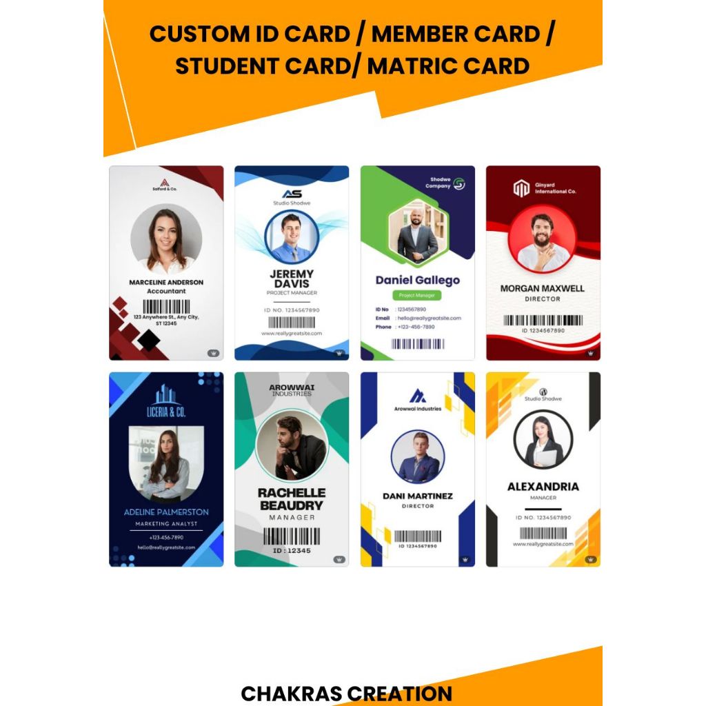 ID Card Printing_CUSTOM ID CARD / Member Card / Student Card/ Matric ...
