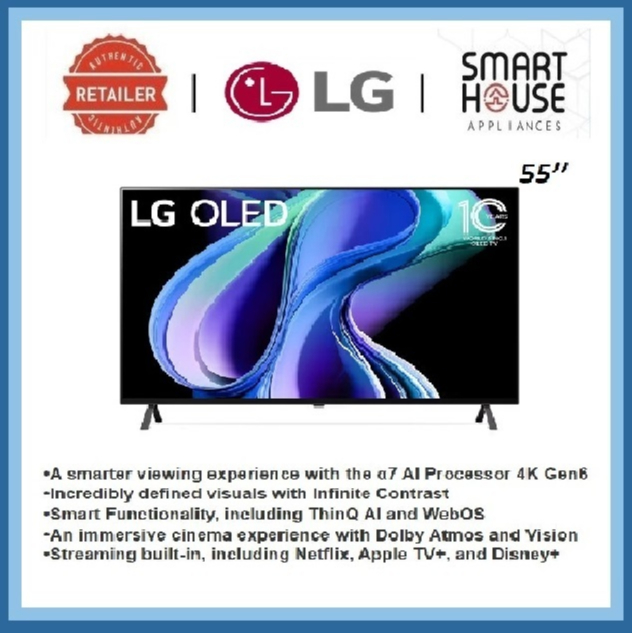 FREE SHIPPING !! LG OLED evo A3 55 inch 120Hz Dolby Vision & HDR10 4K UHD Smart TV (2023 ...