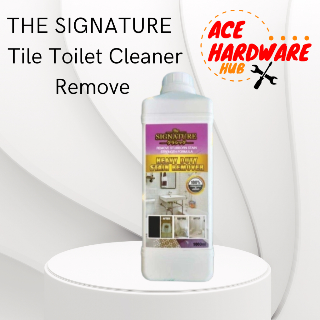 THE SIGNATURE Heavy Duty Stain Remover Mosaic Tile Toilet Cleaner ...