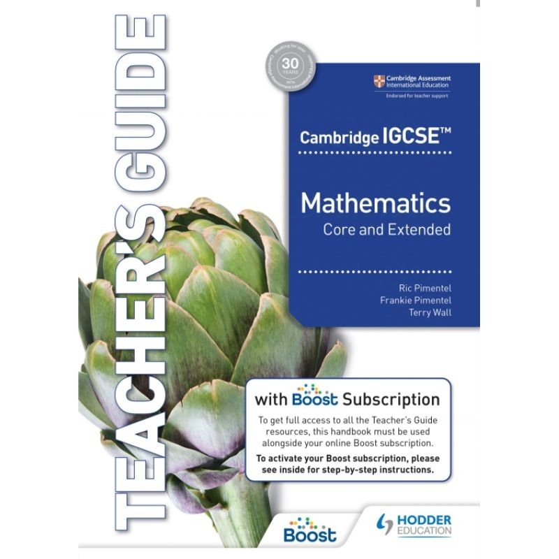 Cambridge IGCSE Mathematics Core and Extended: Teacher's Guide | Shopee ...