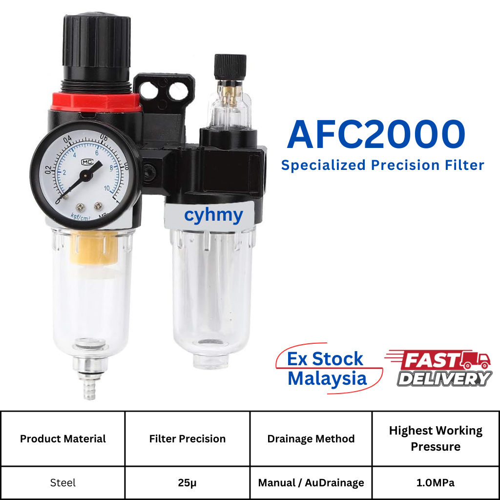 Original AFC2000 Pneumatic Air Pressure Filter Regulator Oil Water ...