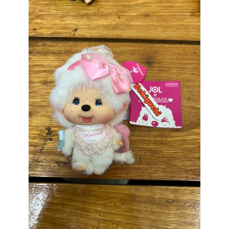 Limited! JOL Monchichi Big Face Bag Charm Pastel Snow Female | Shopee ...