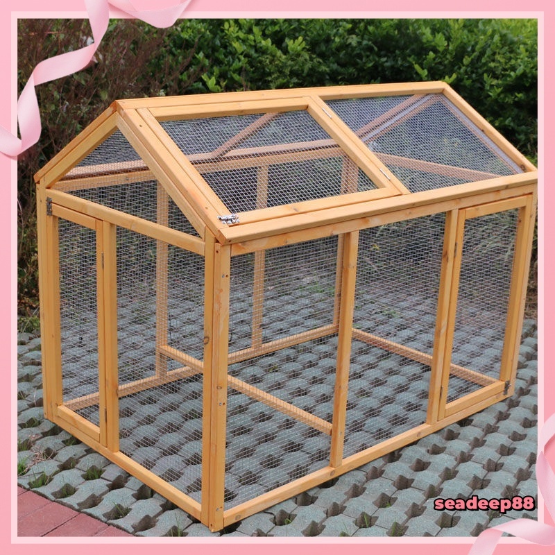 Wooden rabbit cage house bird chicken coop chicken nest parrot house ...