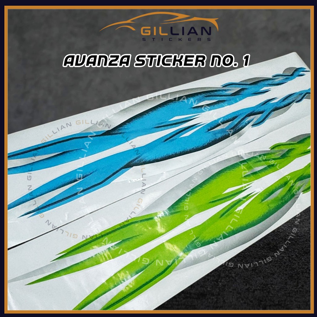 Sticker TOYOTA AVANZA 1 Car Body Side Lining Pelekat Avanza Sticker ...