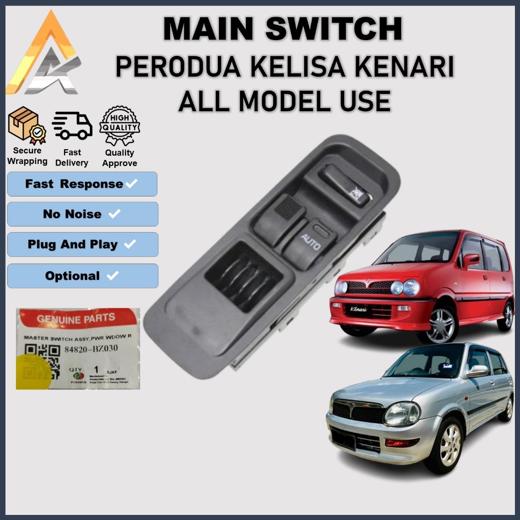ORIGINAL PERODUA KELISA /KENARI /KEMBARA POWER WINDOW MAIN SWITCH (OEM ...
