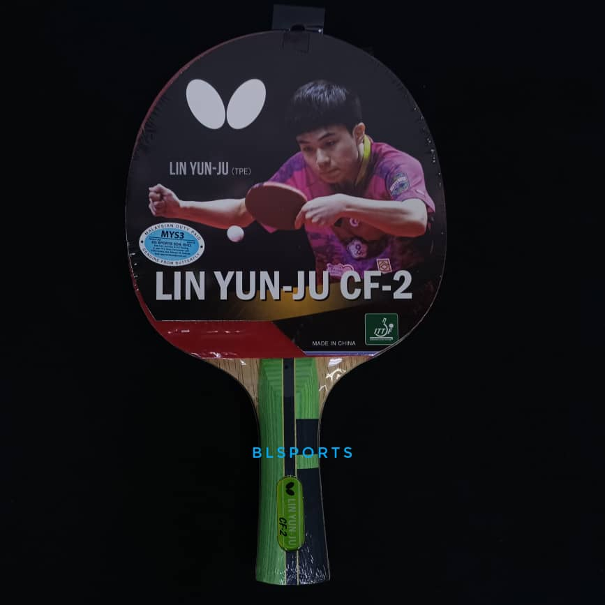 Butterfly Lin Yun Ju CF-2 Carbon Hand Shake Table Tennis Ping Pong Bat ...