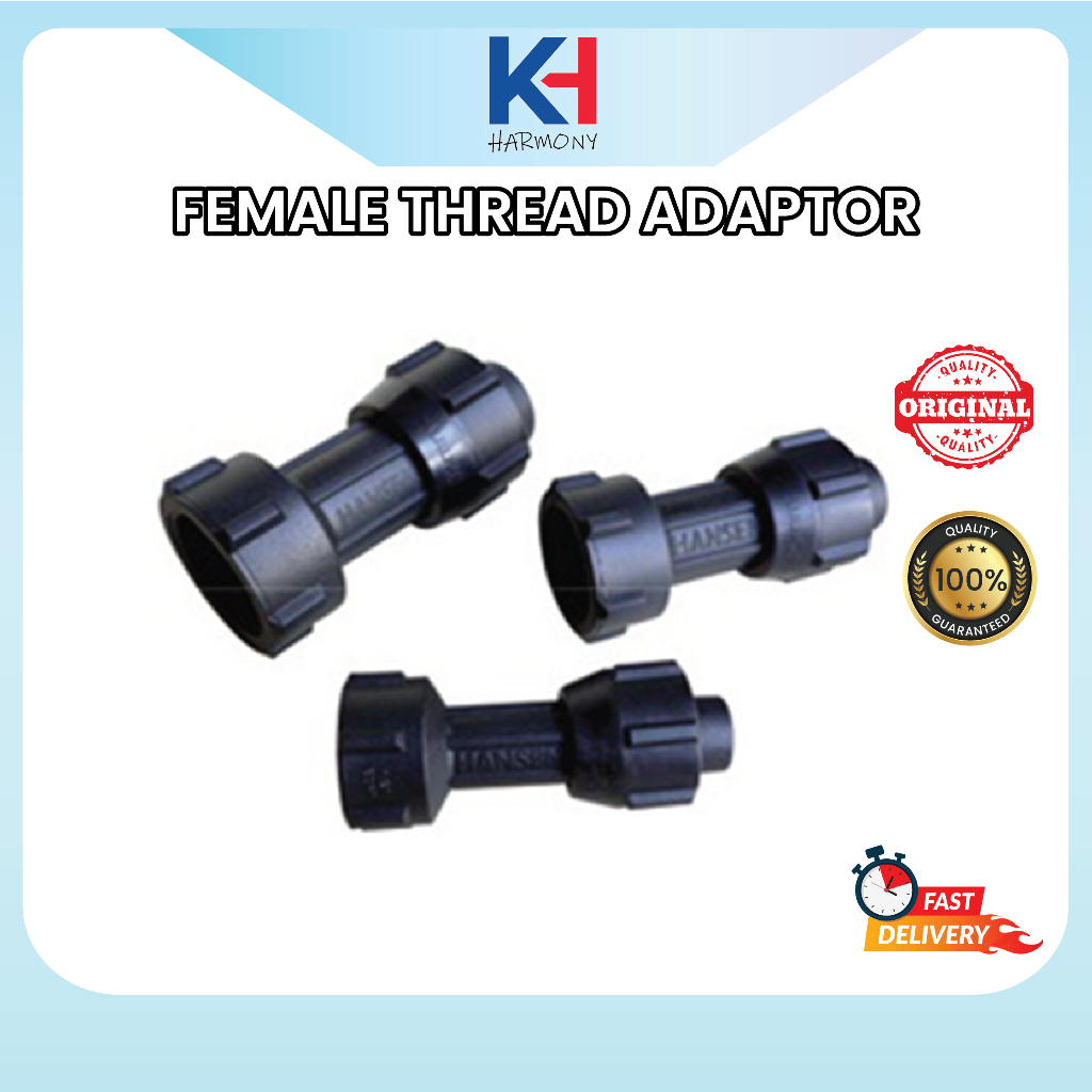 HANSEN Fittings System HDPE Poly Pipe Nylon MTA/FTA/Male Female ...