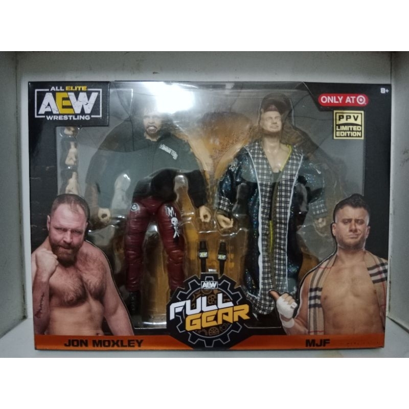 Jazwares AEW Full Gear Jon Moxley MJF Wrestling Action Figure | Shopee ...