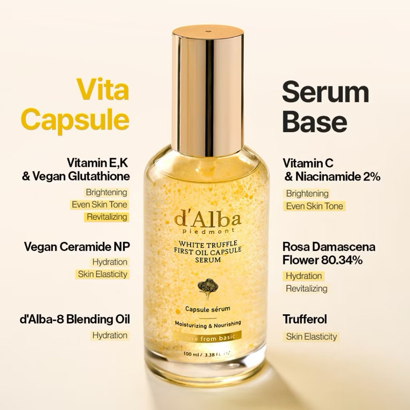 d'Alba White Truffle Oil Capsule Serum 50ml | Shopee Malaysia