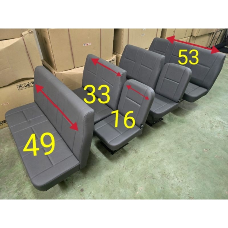 Van seat 4 row seat with 2units Jump seat suitable for Toyota Hiace and ...