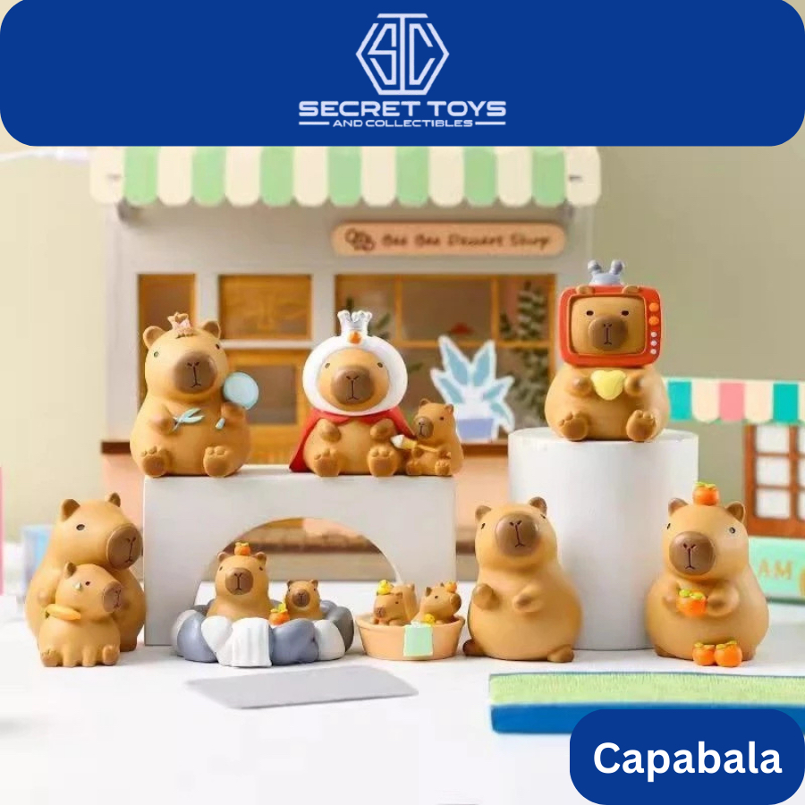 Little Bean Capybala Blind Box Cute Capybara Cartoon Figurine 卡皮巴拉盲盒网红正版可爱呆萌创意盲盒 | Shopee Malaysia
