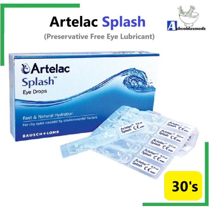Artelac Splash Eye Drops 0.5ML 30'S EXP12/2025 | Shopee Malaysia