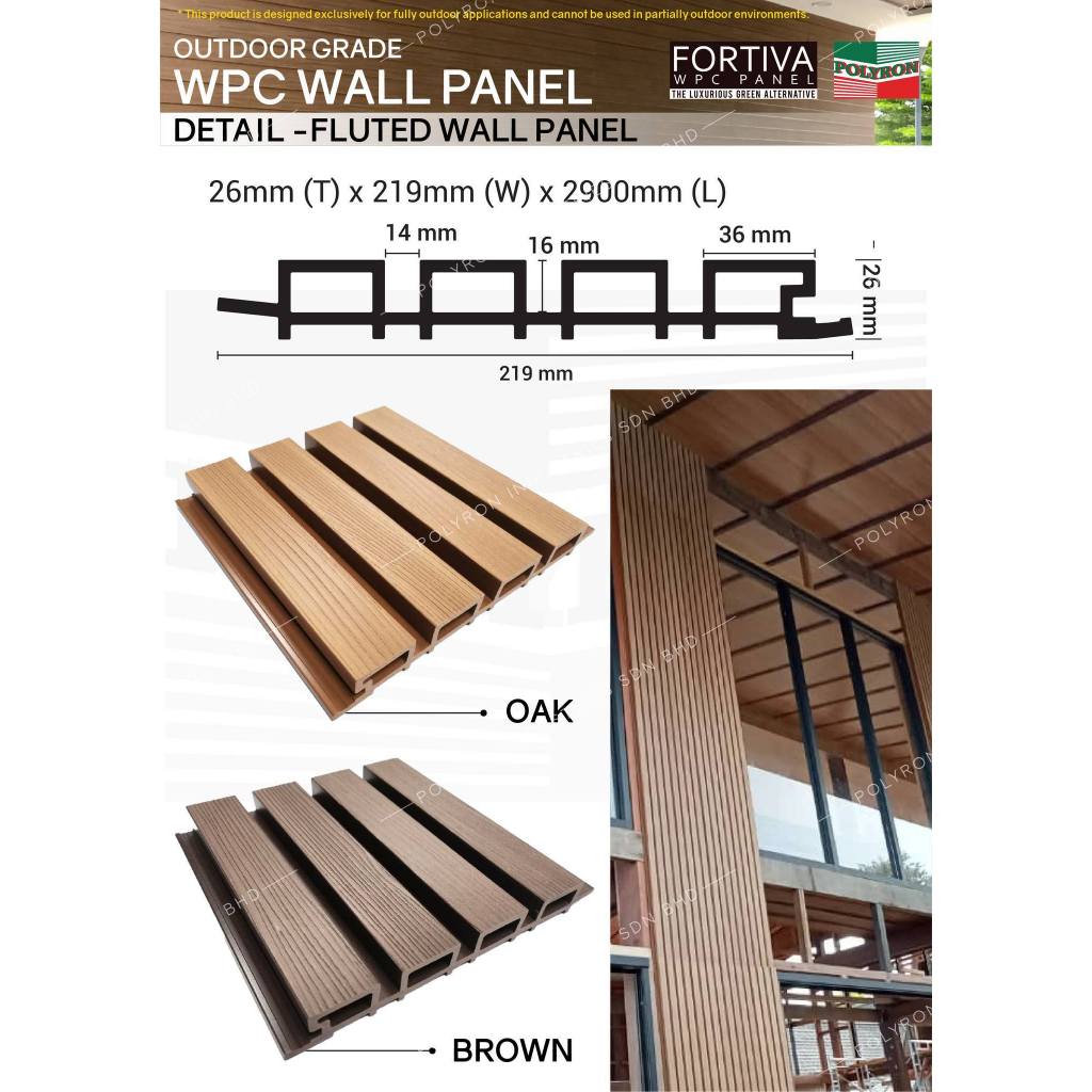(DISPLAY ONLY) WPC FLUTED PANEL FOR OUTDOOR | Shopee Malaysia