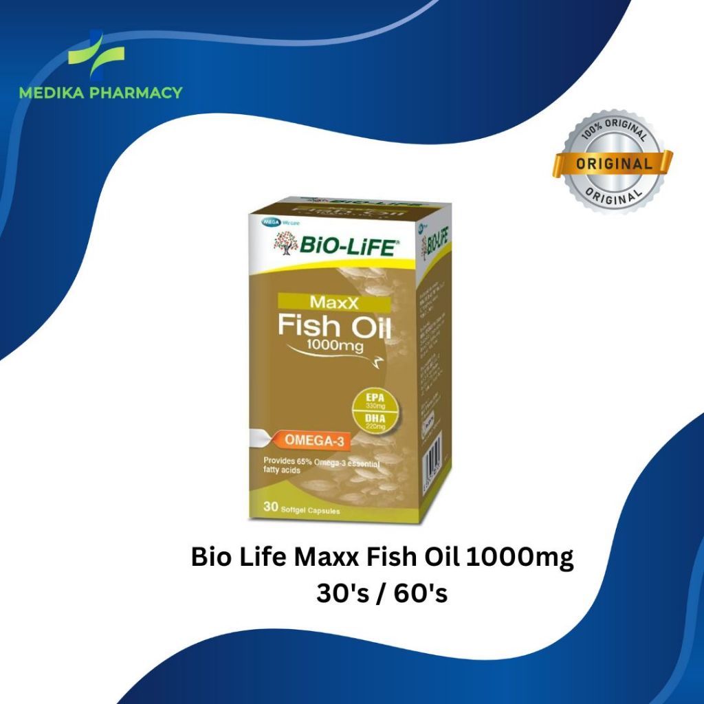 Bio-life Maxx Fish Oil 1000mg 30's / 60's | Support the Body System ...