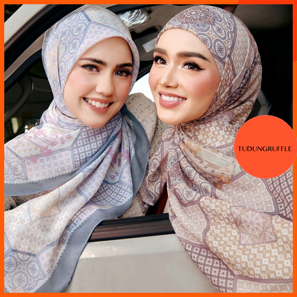 TUDUNG RUFFLE BAWAL COTTON COLLECTION (bawal printed) by Tudung Ruffle ...