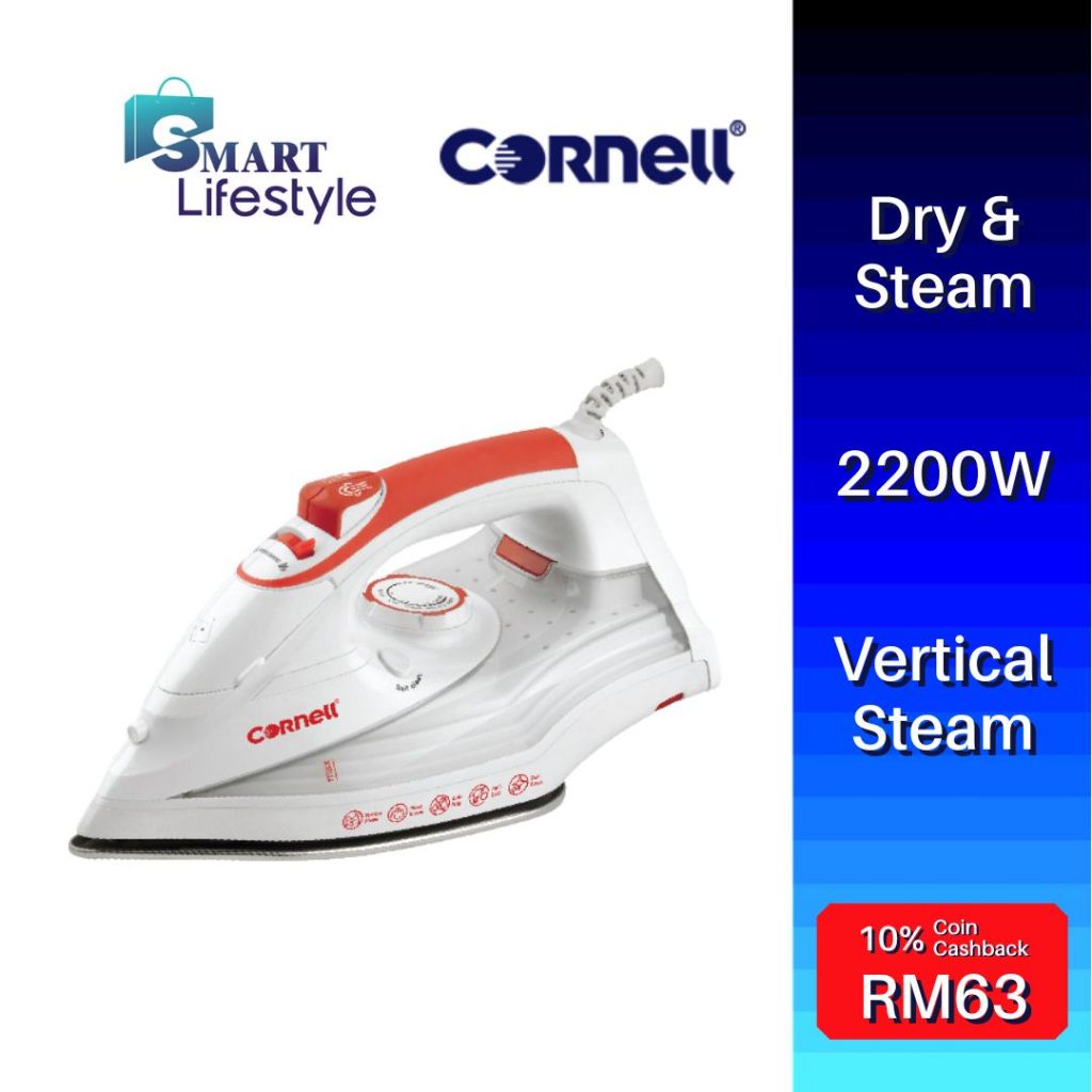 Cornell 2200W Steam Iron CSI-E220SRD | Shopee Malaysia