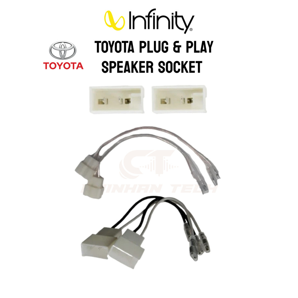 [1 pair] TOYOTA CAR SPEAKER SOCKET PLUG AND PLAY SOCKET VIOS ALTIS ...