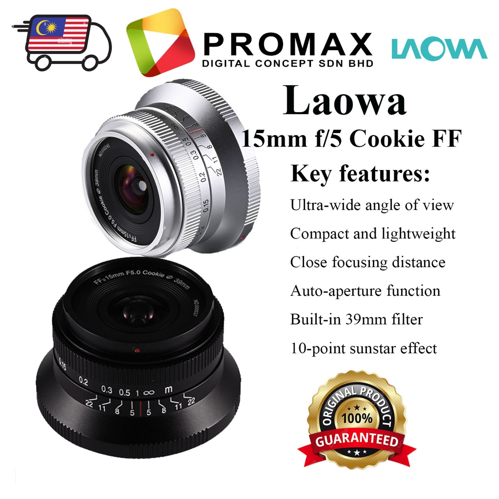 Laowa 15mm f5 Cookie FF Lens | Shopee Malaysia