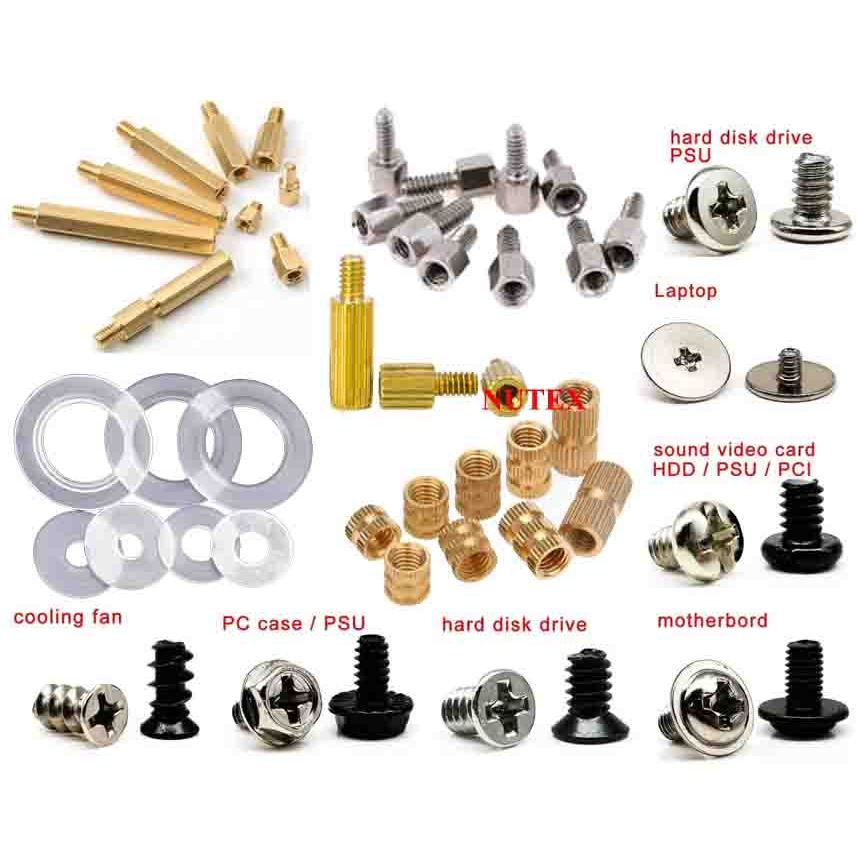 Hexagon Screw Nut Screw Threaded Washer Laptop Notebook Computer M.2 ...