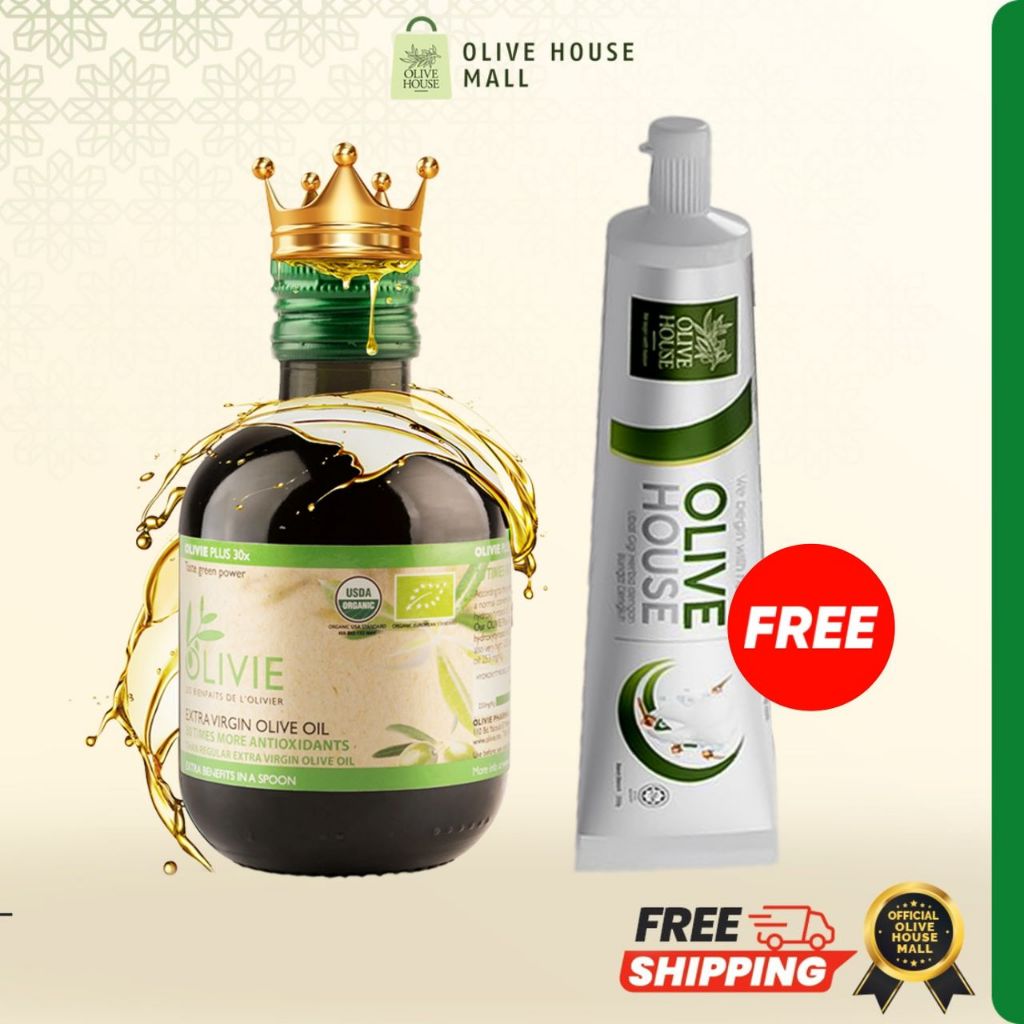 Olive House Minyak Zaitun Olivie Plus 30x (250ml) + Ubat Gigi Bunga ...
