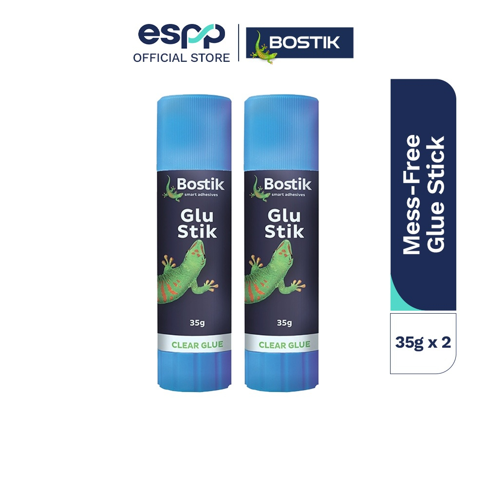 [Bundle of 2] Bostik Glu Stik Mess-free Glue Stick (35g x 2) 透明胶棒Gam ...