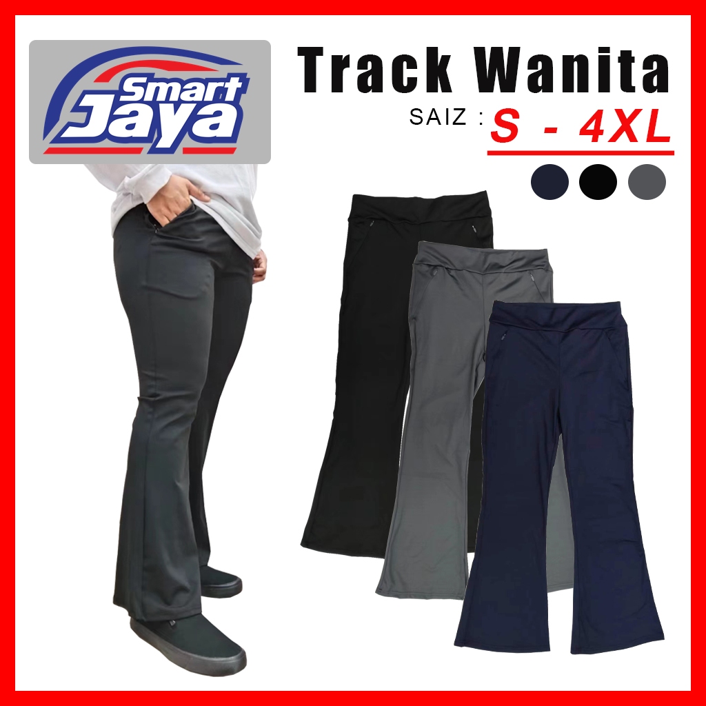 Seluar Slack Wanita/Seluar Regular Fit/Boot Cut/Hitam/Kelabu/BiruTua ...
