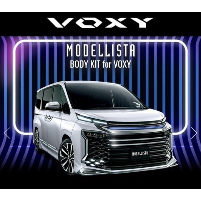 Toyota Voxy facelift Year 2020 And Above Fullset Modellista Bodykit PP Material | Shopee Malaysia