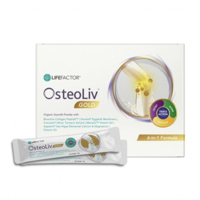 LIFE FACTOR OsteoLiv Gold Triple Action 6 in 1 formula (Joint, Bone ...