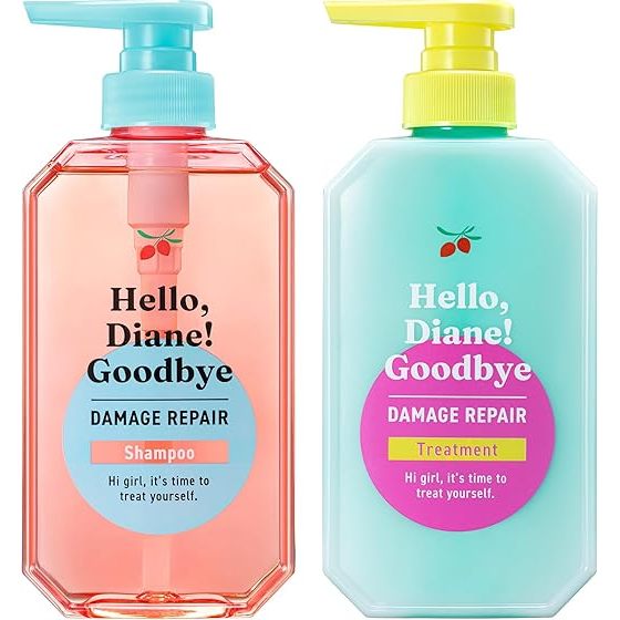 Diane Shampoo & Treatment [High Damage Moisturizing Repair] Body 13.5 ...