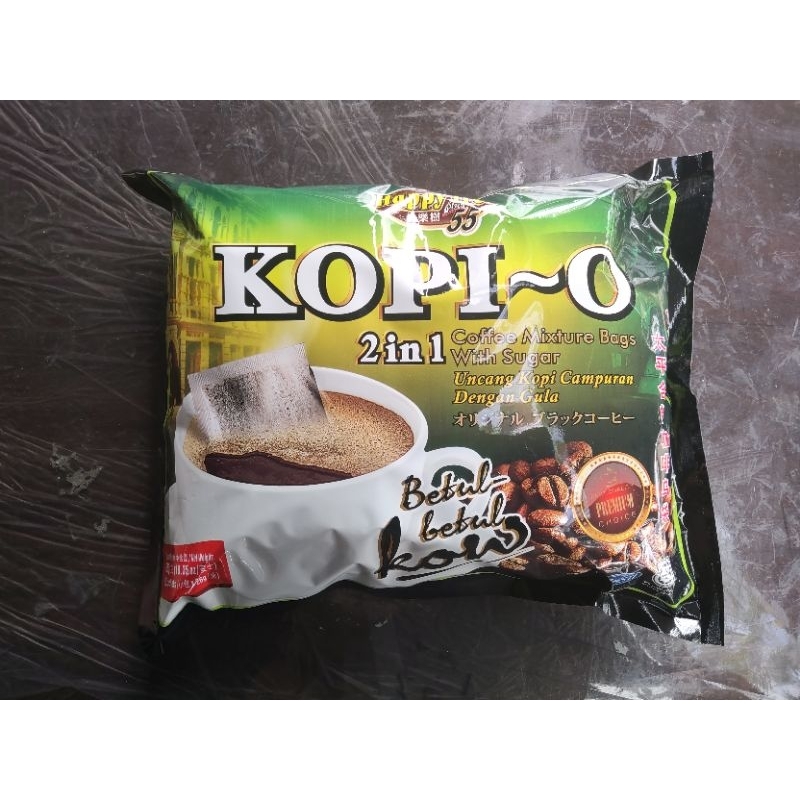 HAPPY TREE PLUS 55 KOPI O 2IN1 (20 SACHETS X 26G) WITH SUGAR | Shopee Malaysia