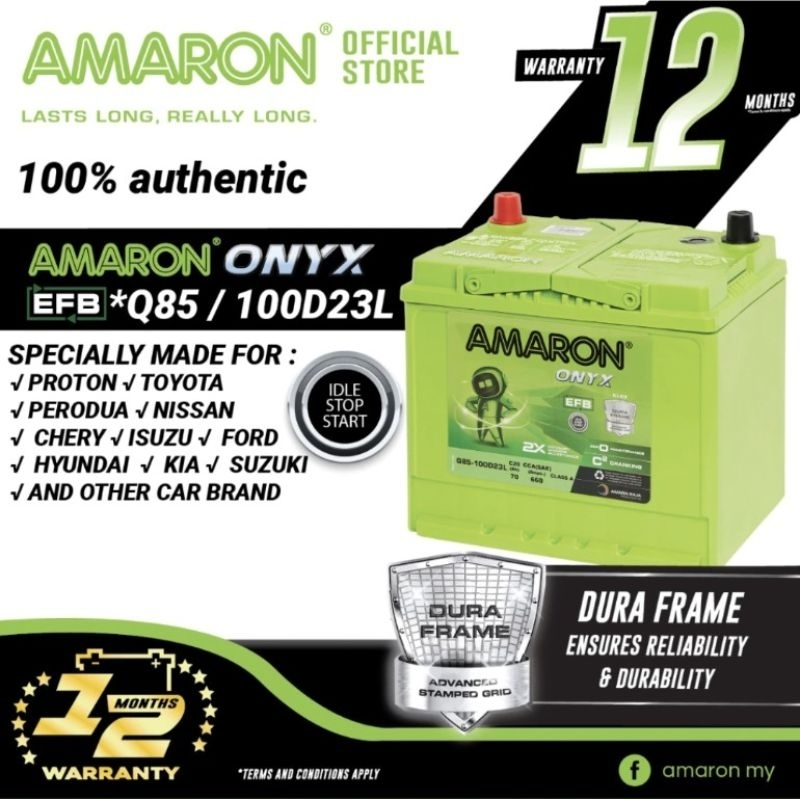 Amaron HI LIFE DURO EFB Q85 100D23L | Shopee Malaysia