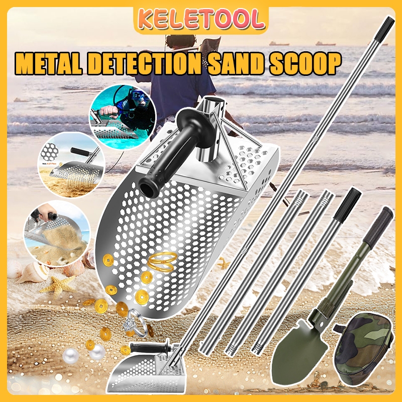 Stainless Steel Beach Sand Scoop With Handle Metal Detecting Tool Fast ...