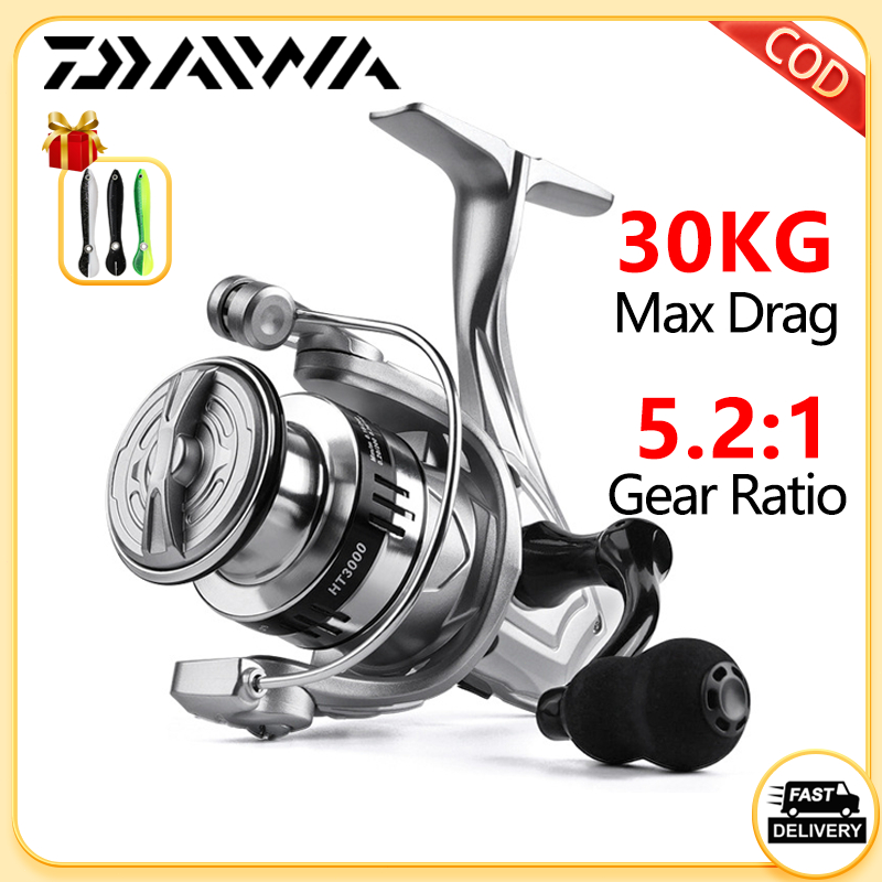DAIWA Metal Fishing Reel Spinning Mesin Pancing Joran Pancing Reel ...