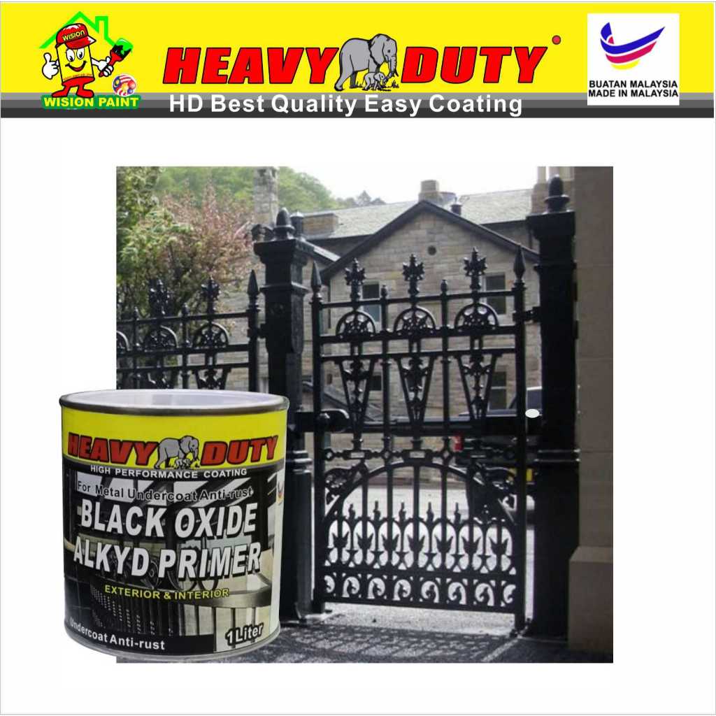 1L ( 1 LITER ) BLACK OXIDE ALKYD PRIMER ( HEAVY DUTY COATING ) FOR ...
