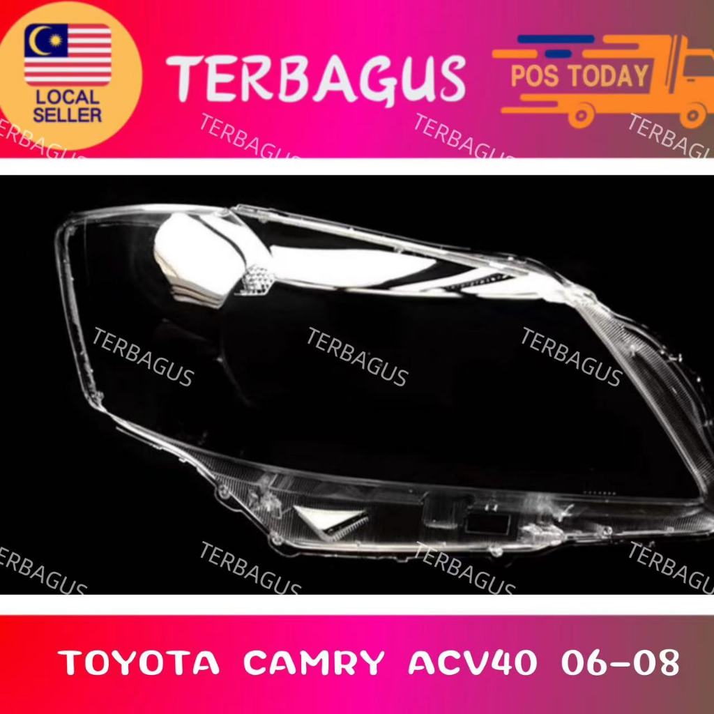 TOYOTA CAMRY ACV40 2006 2007 2008 HEADLAMP COVER / HEADLIGHT COVER / HEADLAMP LENS / HEADLIGHT ...