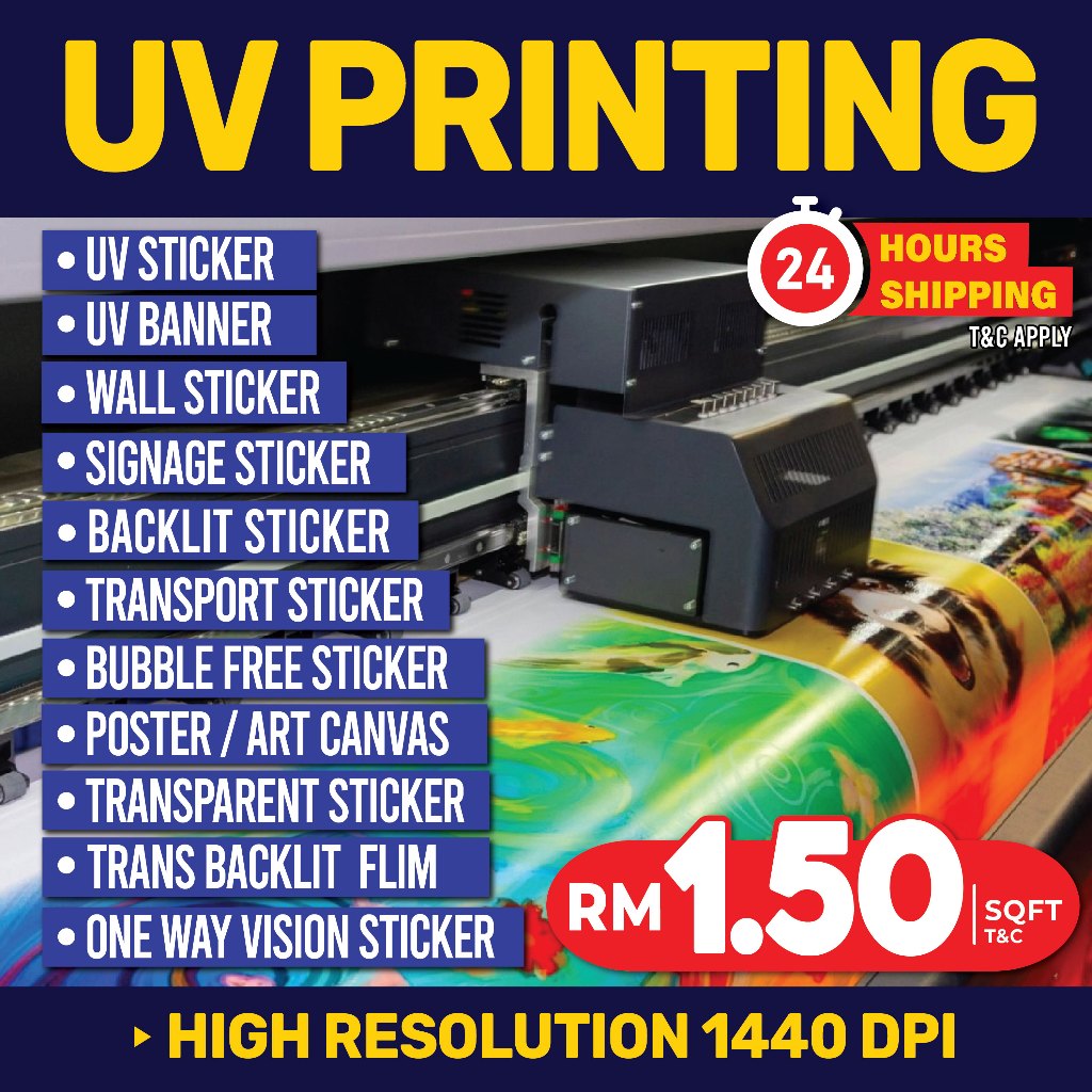 UV PRINTING / UV STICKER / UV BANNER / LIGHTBOX STICKER / SIGNAGE ...