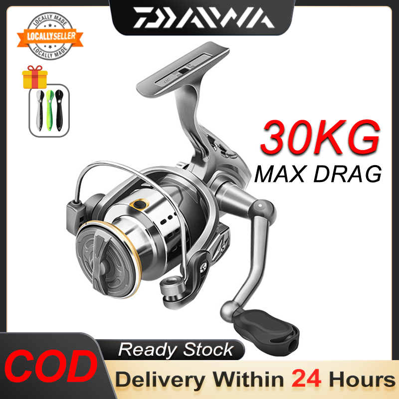 DAIWA Mini Spinning Fishing Reel Mesin Pancing Full Metal Spool Body ...
