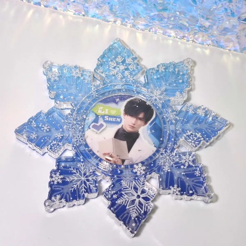 Snowflake Badge Display Frame 北国初雪吧唧砖谷美 acrylic merch merchandise goods ...