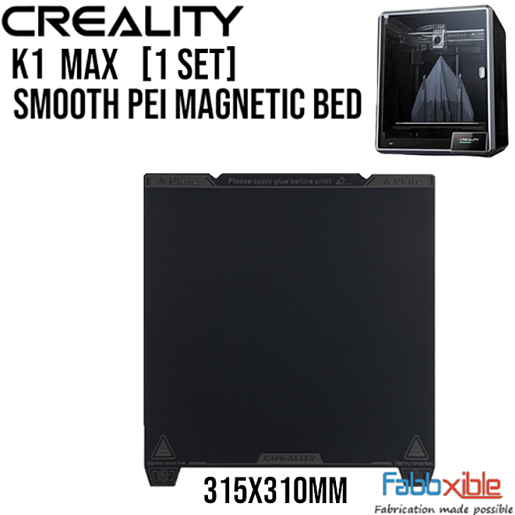 Creality K1 Max Smooth/ Powder Coated PEI Magnetic Bed Set 315x310mm ...