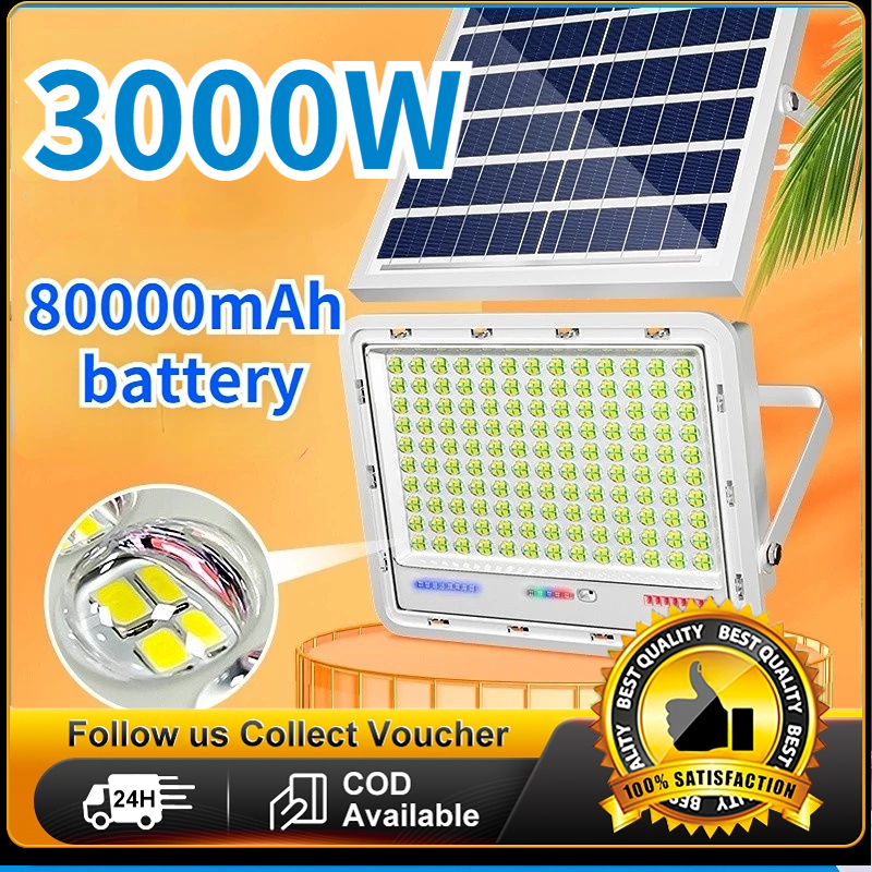 Solar Light 3000W lampu Solar Light outdoor lighting Waterproof IP67 ...