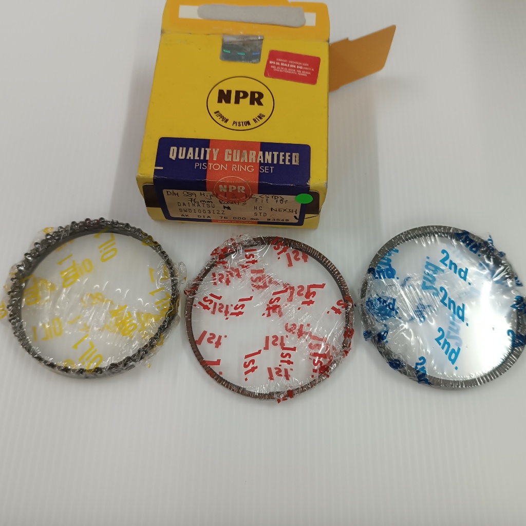 (1SET NPR SWD10031ZZ) NPR PISTON RING SET (76mm) (STANDARD SIZE) FOR ...