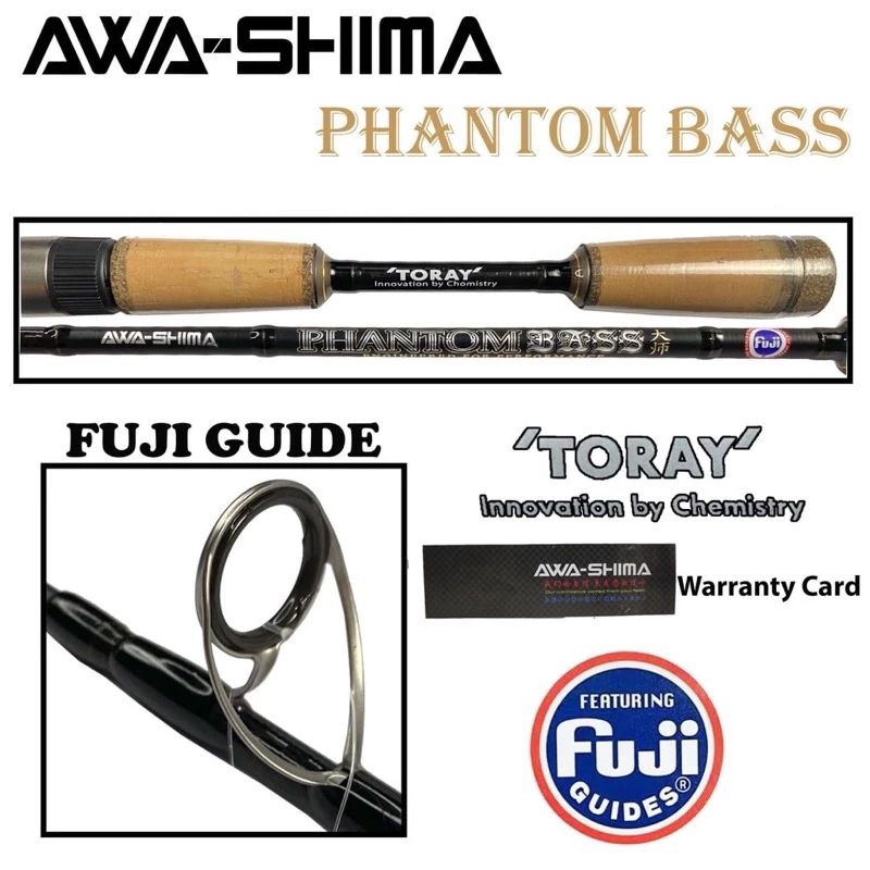 AWA-SHIMA PHANTOM BASS FISHING ROD | Shopee Malaysia