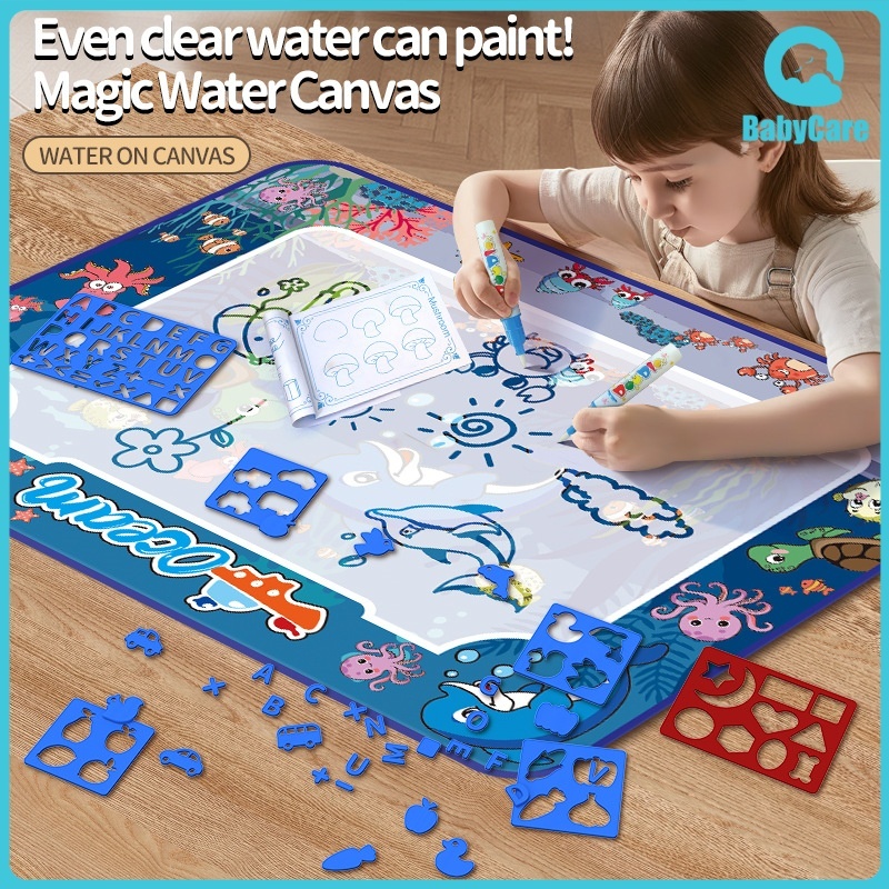 Magic Water Drawing Mat Kit Painting Reusable Large Painting Canvas ...