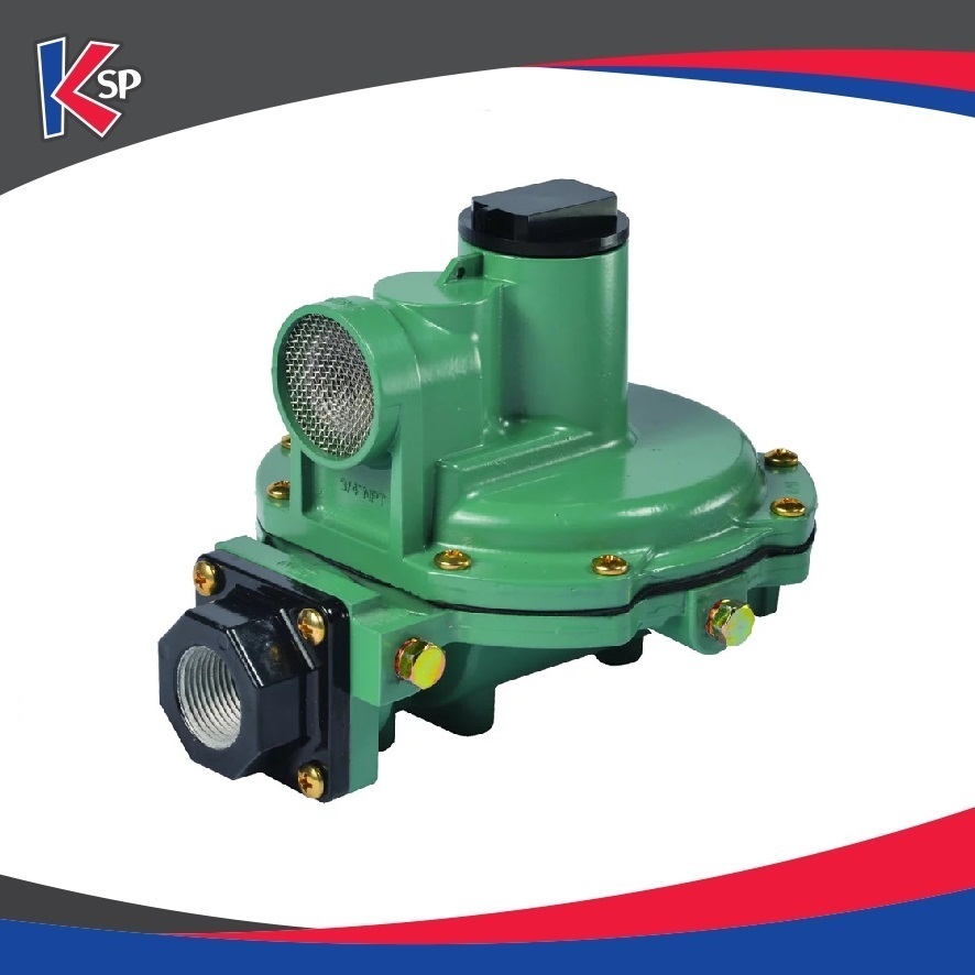 FISHER R622-DFF SECOND STAGE STRAIGHT REGULATOR, 9-13" W.C Spring, 3/4 ...