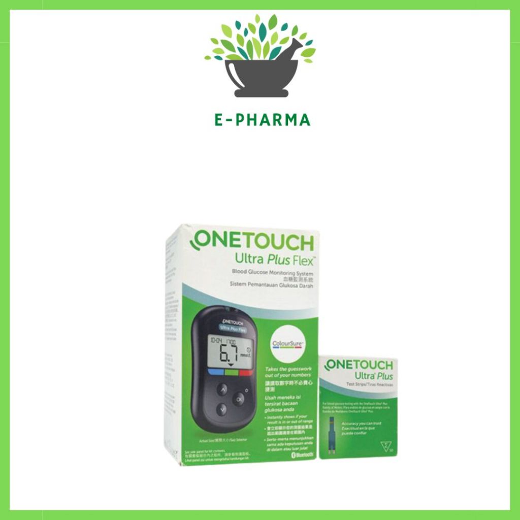 One Touch Ultra Plus Flex Blood Glucose Monitoring System Starter Kit ...
