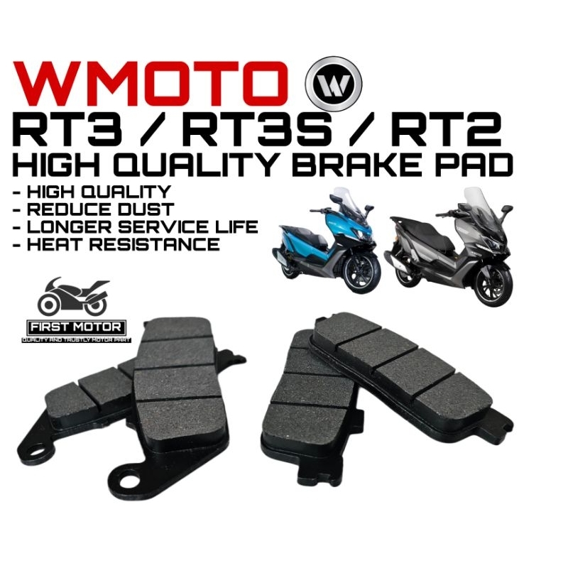 WMOTO RT3 / RT3S / RT2 HIGH PERFOMANCE BRAKE PAD | Shopee Malaysia
