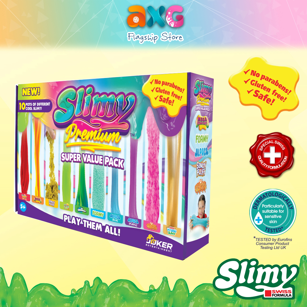 Slimy Slimy Premium Super Value 10 Pack Gift Set Slime Assortment Pack ...
