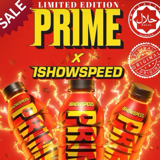*NEW* PRIME HYDRATION DRINK ISHOWSPEED⚡️by KSI & LOGAN PAUL | Shopee ...