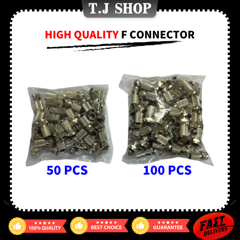High Quality F Plug Connector For Rg6 Cable Astro Mytv | Shopee Malaysia