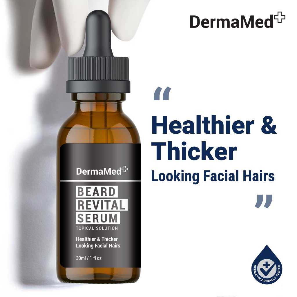 Beard Revital Activating Serum 10 +Caffeine, Biotin untuk tumbuh ...